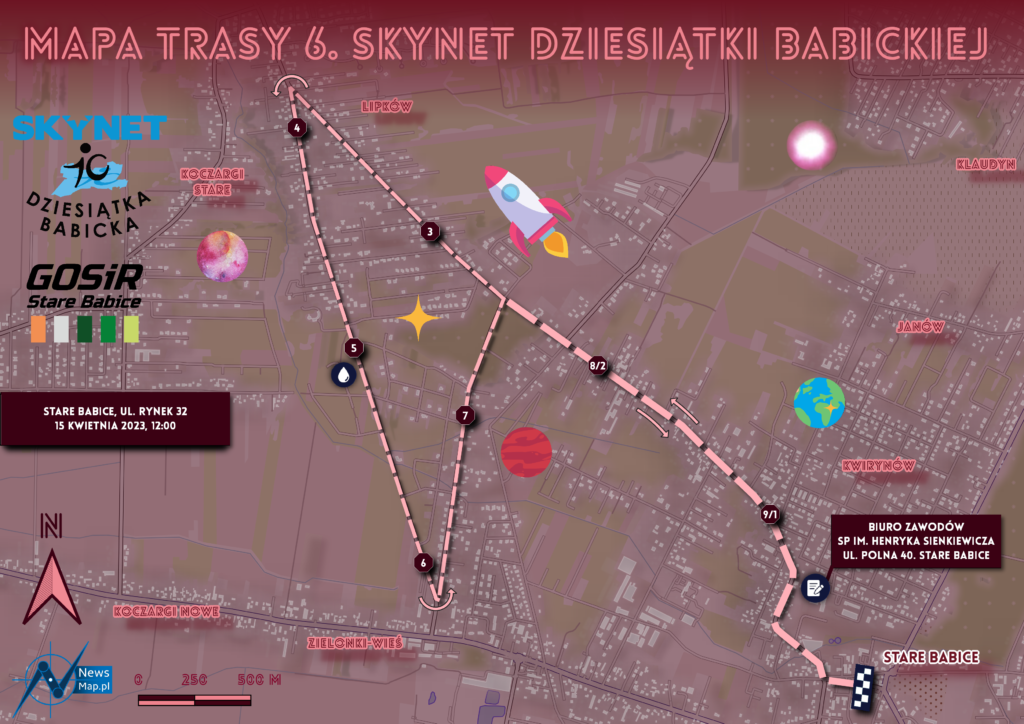 Prezentacja trasy 6. SKYNET Dziesiątki Babickiej - GOSIR Stare Babice