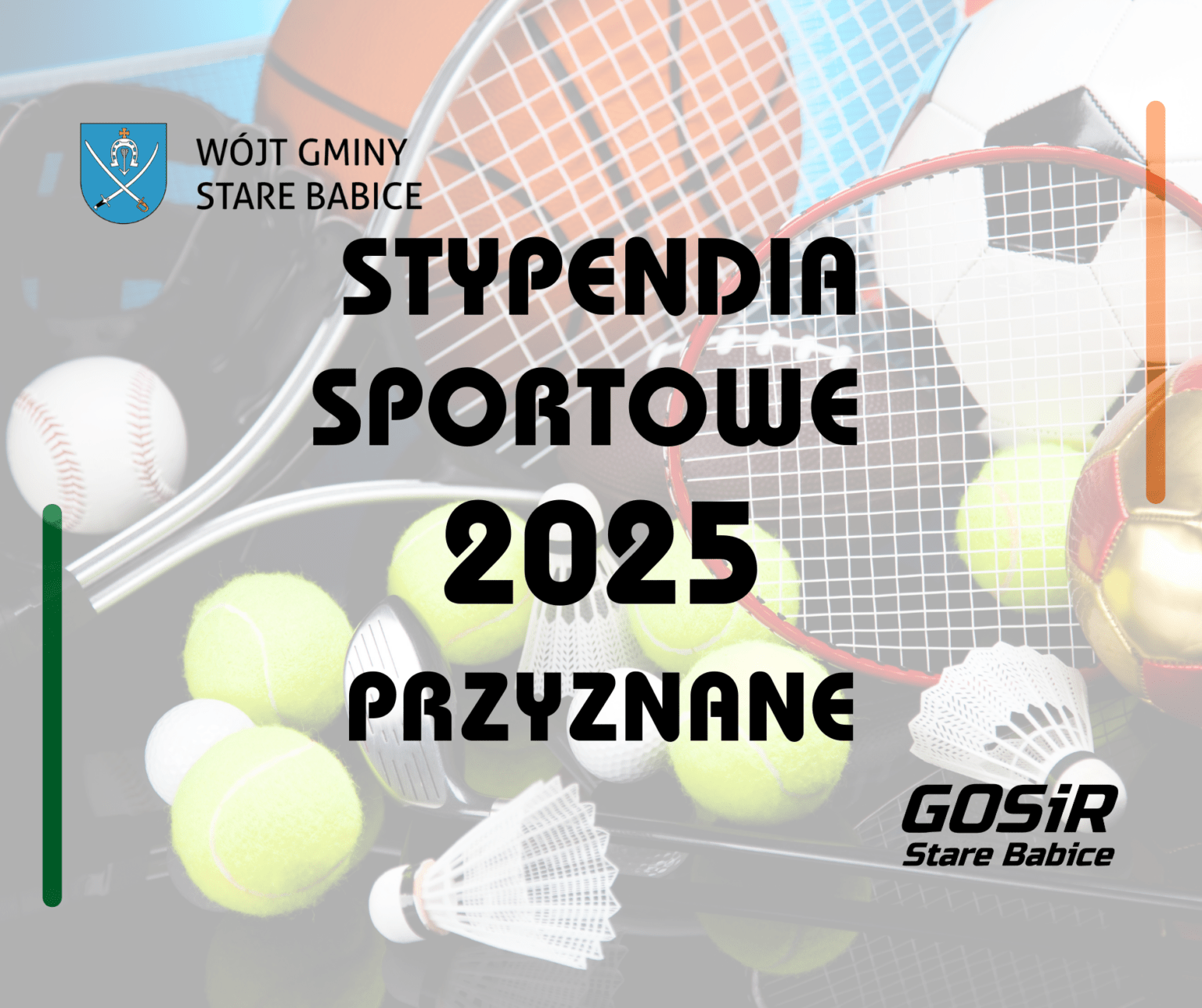 Stypendia sportowe na rok 2025 przyznane - GOSIR Stare Babice